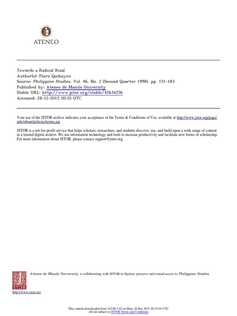 Rizal Reform or Revolution | PDF