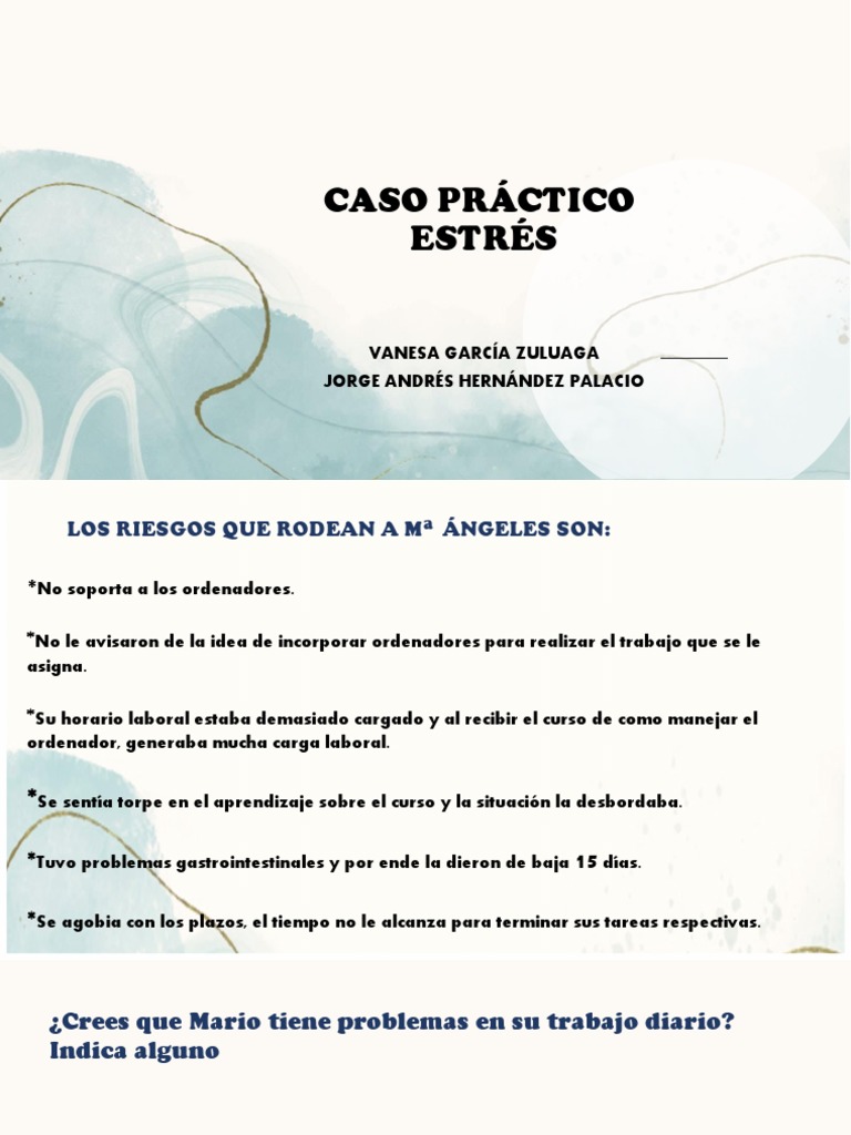 Caso Práctico Estrés Laboral | PDF