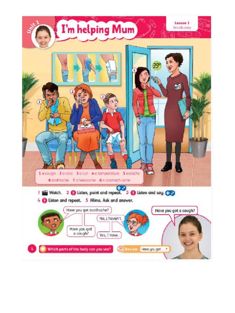 Learn With Us 4 - Unidad 1 (I'm Helping Mum) Class Book | PDF