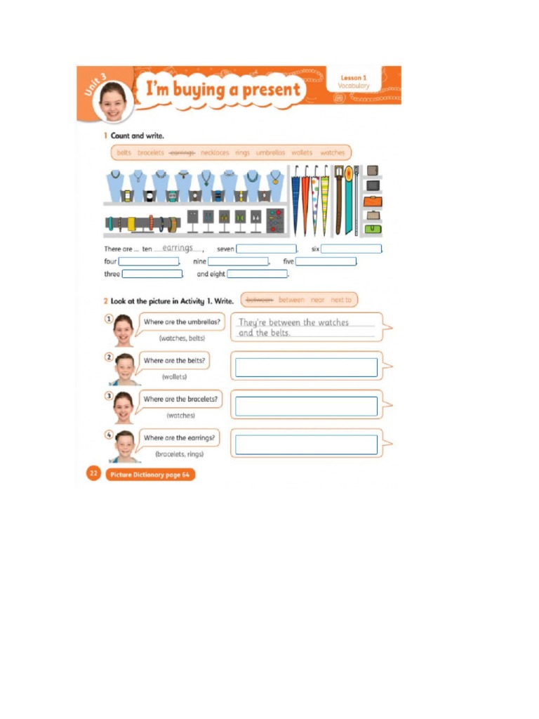 Learn With Us 4 - Unit 3 I'm Buying A Present ACTIVITY BOOK | PDF