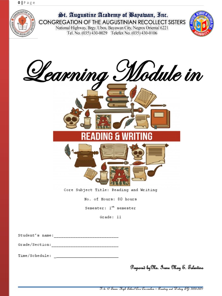 Learning Module RAW | PDF | Essays | Poetry