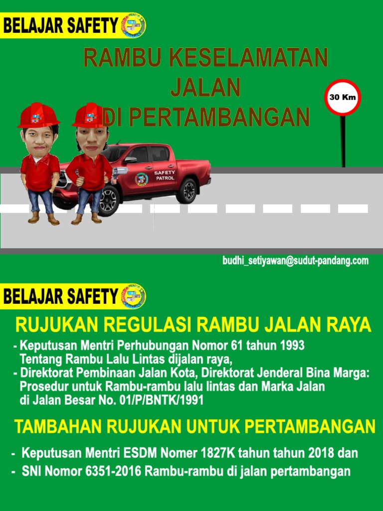 Rambu Jalan Di Lokasi Pertambangan | PDF