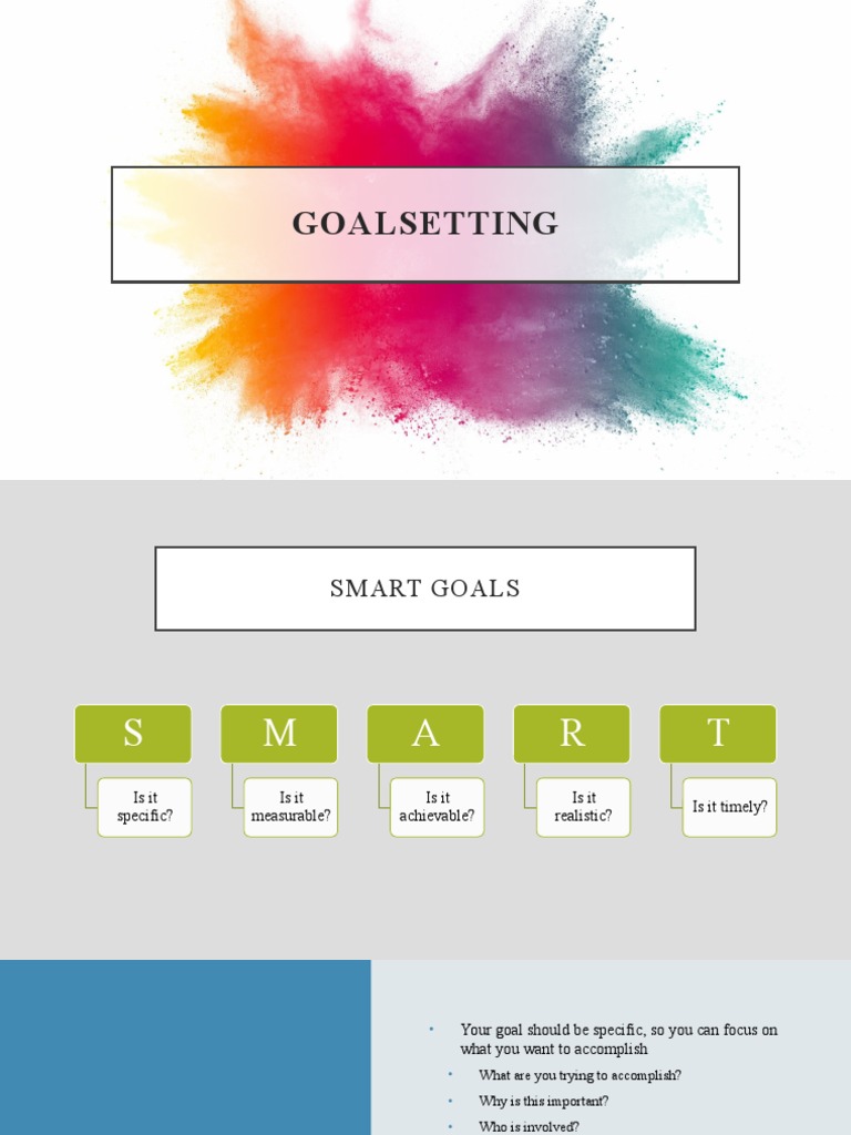 Smart Goals | Download Free PDF | Goal | Cognition