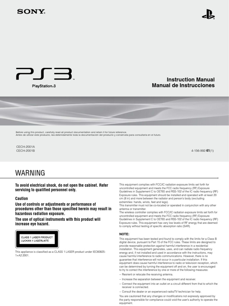 Luke's PS3 - Manual | PDF
