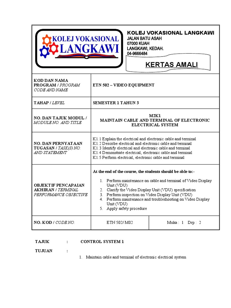 Kertas Amali | PDF