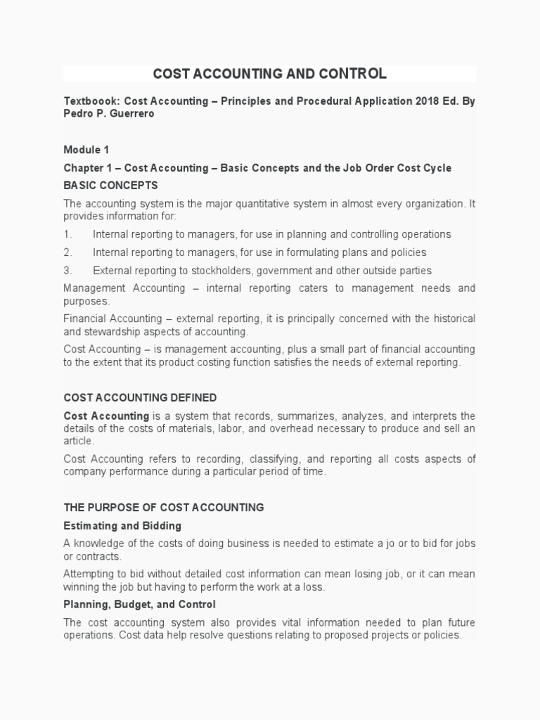 Cost Accounting Principles and Practices | PDF | Inventory | Cost