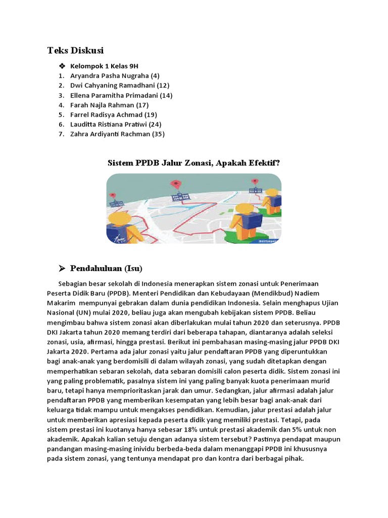 Teks Diskusi PPDB | PDF
