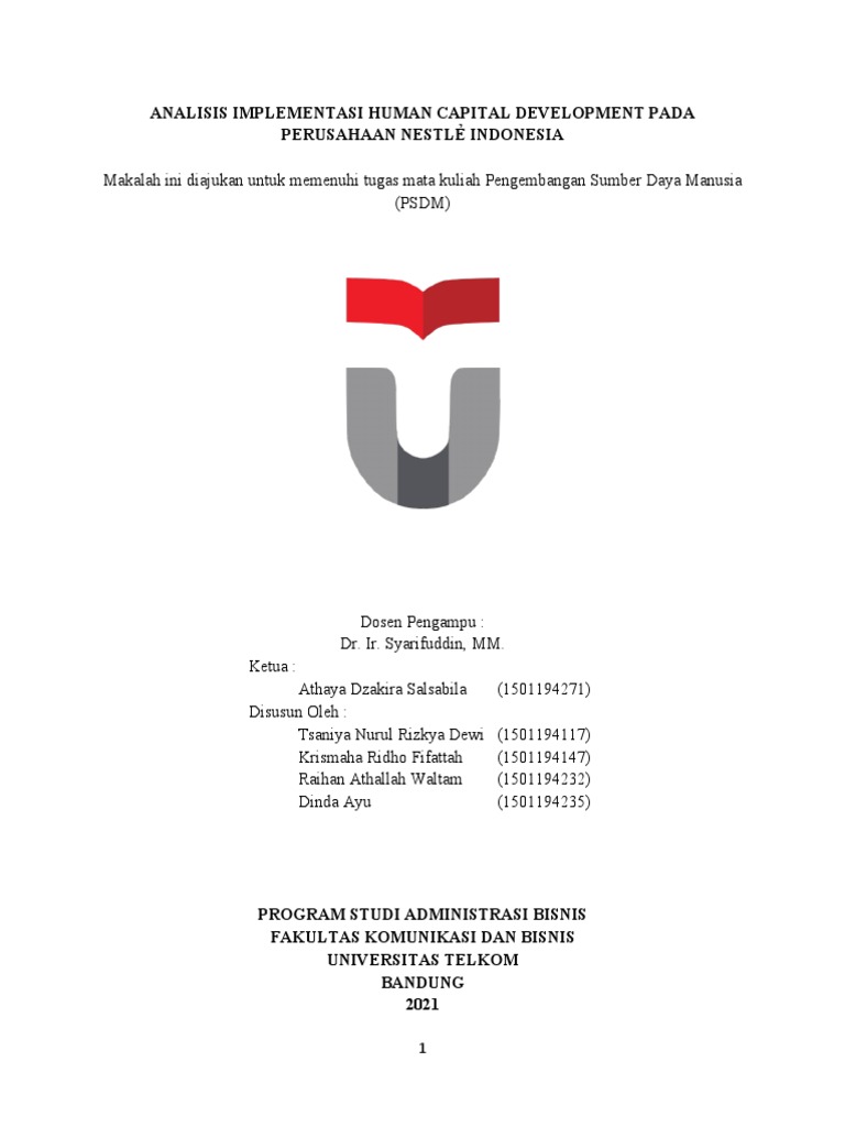 Analisis Implementasi Human Capital Development Pada Perusahaan Nestle Indonesia | PDF