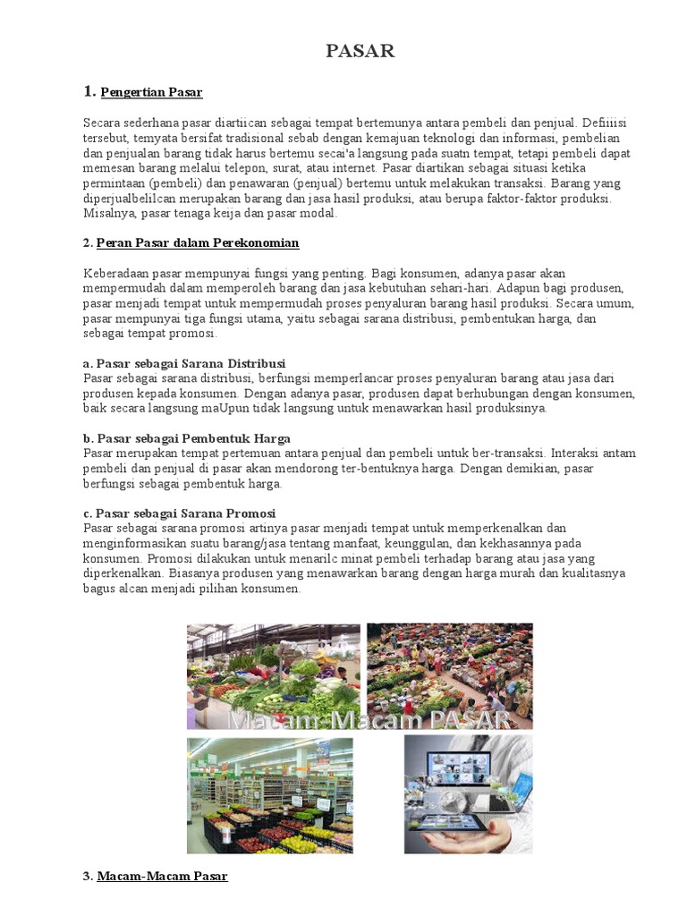 Struktur Pasar | PDF