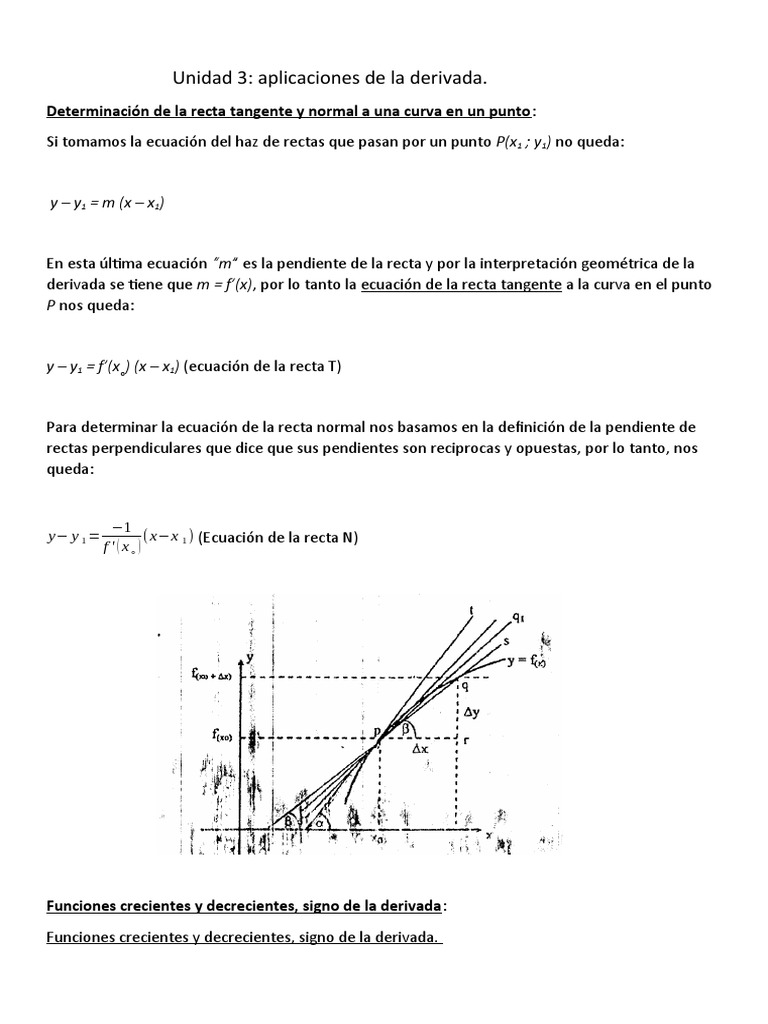 Unidad 3. Aplicaciones de La Derivada | Descargar gratis PDF | Derivado | Máximos y mínimos