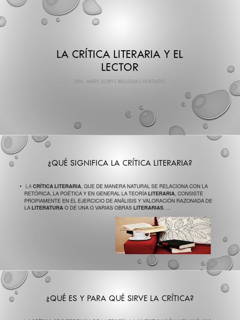 Estructura y Función de la Crítica Literaria | PDF | Crítica literaria ...