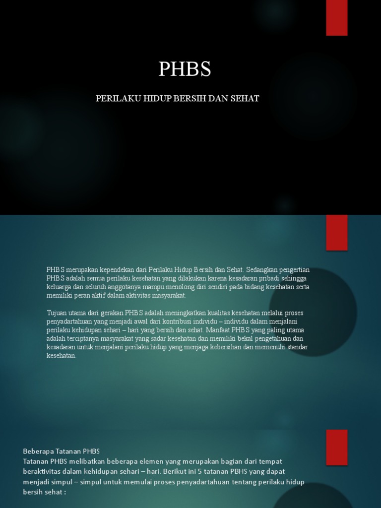 PHBS | PDF