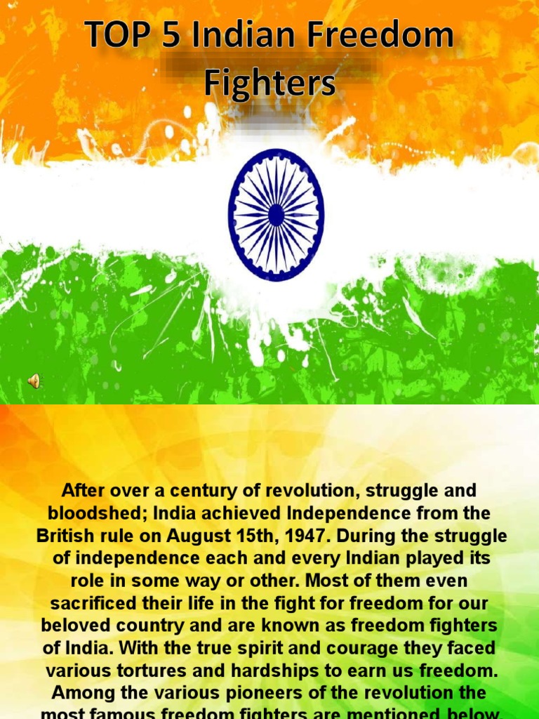 Key Freedom Fighters of India | PDF | South Asia | Indian Independence ...