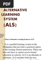 Alternative Learning System | PDF | Literacy | Learning