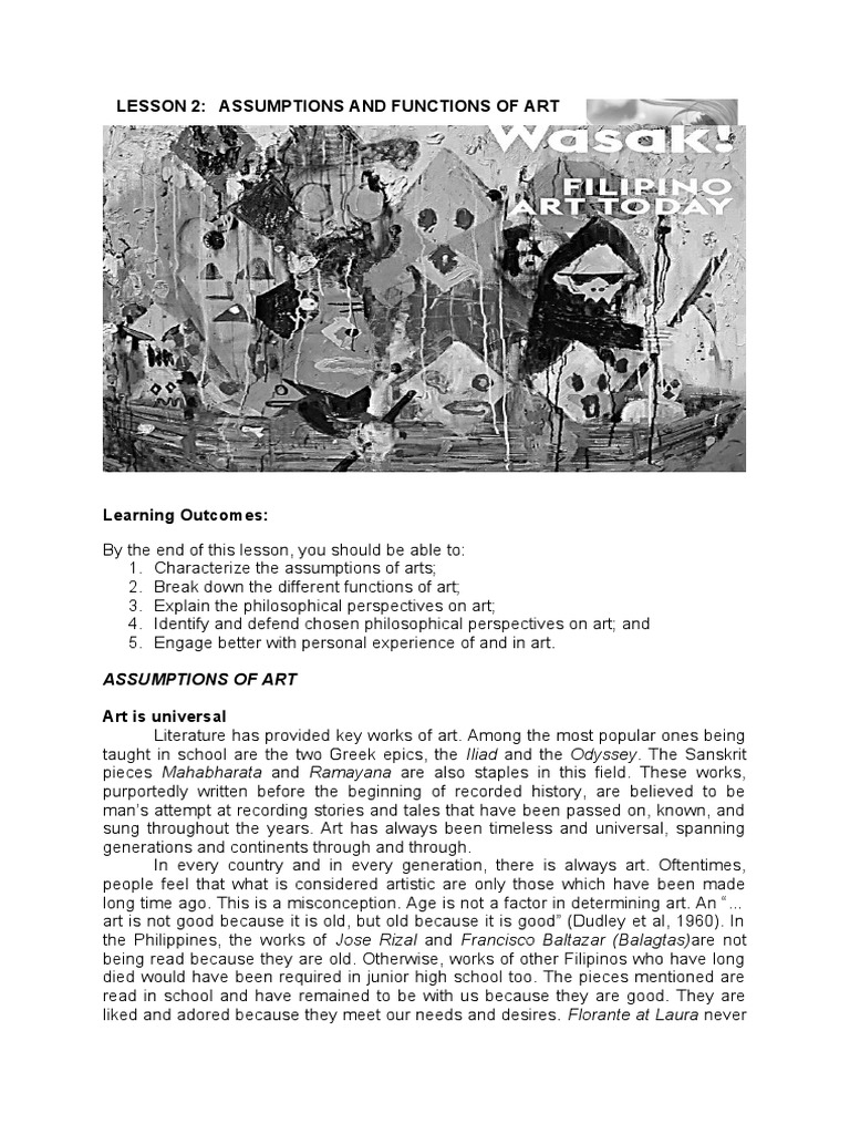 Understanding Art's Role and Impact | PDF | Experience | Beauty