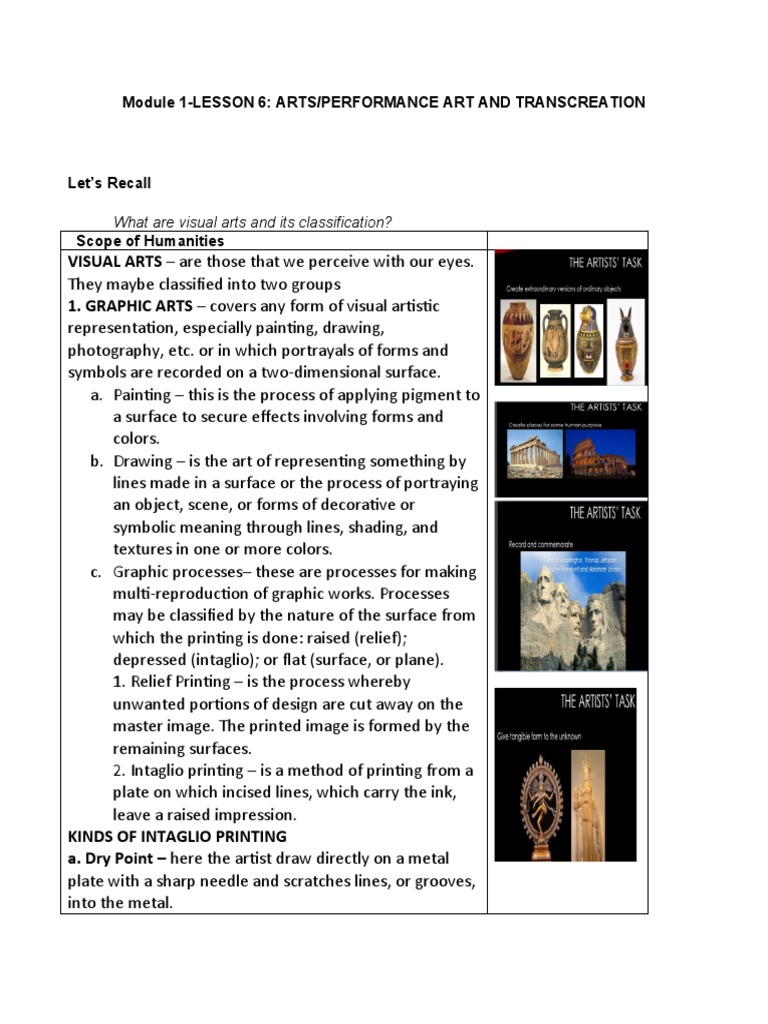 Art Appreciation Lesson 6 | PDF
