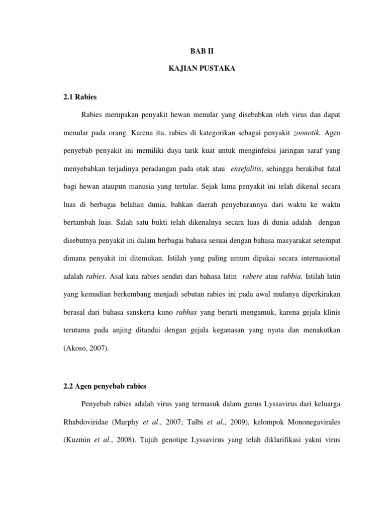 Penularan Rabies Dari Manusia Ke Manusia | PDF | Kesehatan Holistik ...