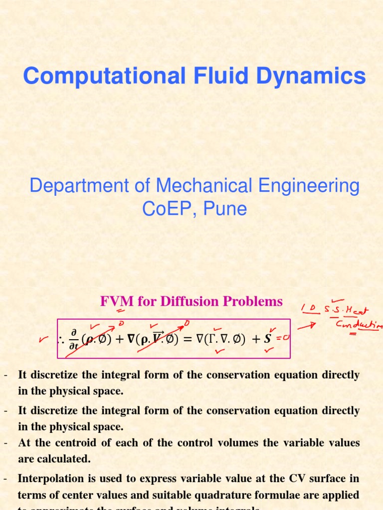 8 de CFD FVM For Diffusion Problems | PDF | Heat Transfer | Computational Fluid Dynamics