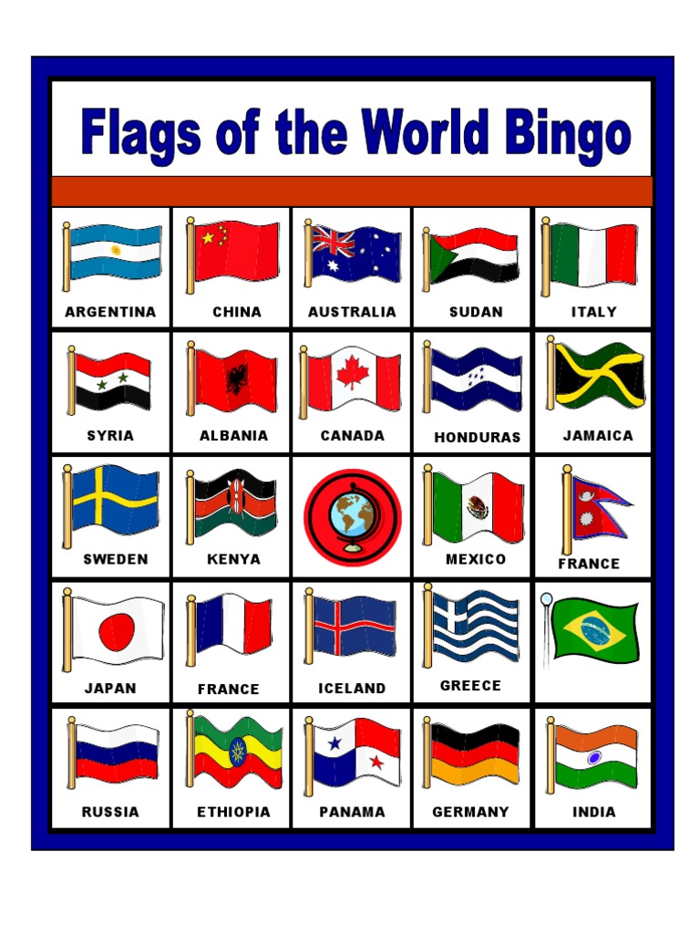 Printable World Flags List PDF | PDF