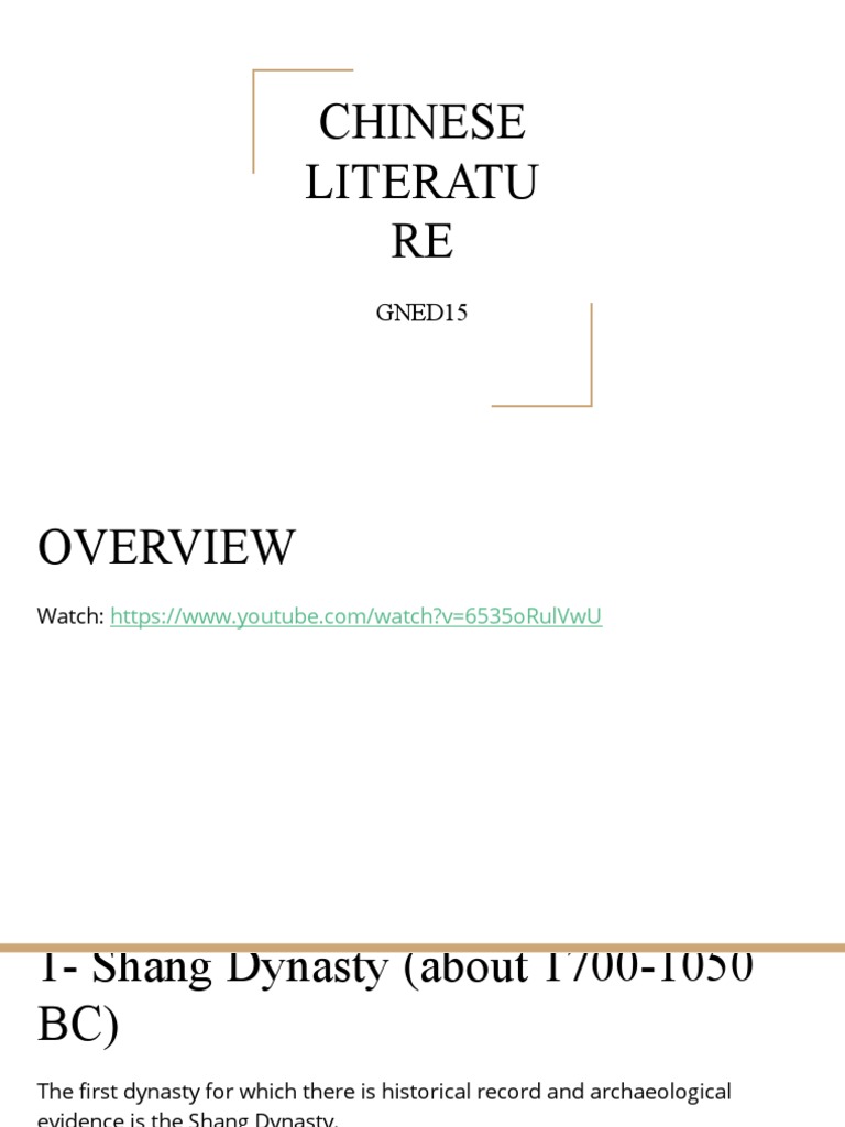 Chinese Literature (2) - 2 | PDF | Han Chinese | Han Dynasty