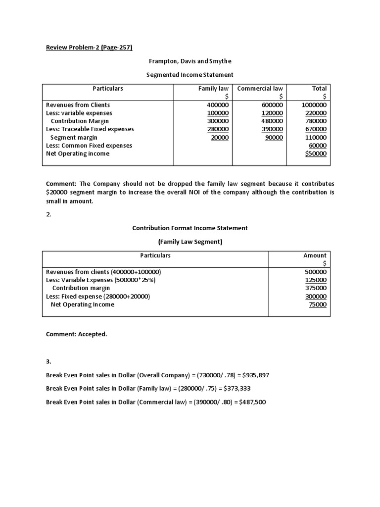 Segment Reporting Pdf Income Management Accounting