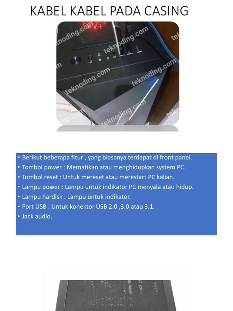 Panduan Kabel Front Panel PC | PDF