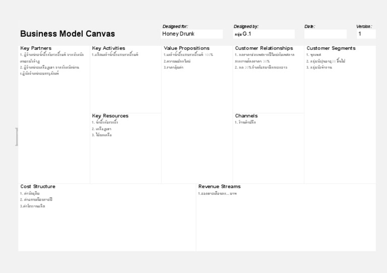 BMC Template G.1 | PDF