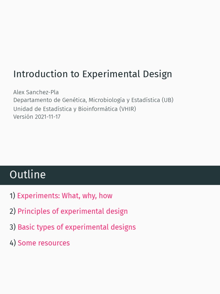 An Introduction To Experimental Design | PDF | Experiment | Analysis Of Variance