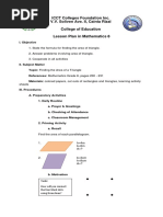 Sample Lesson Plan 4 A's | PDF | Volume | Teaching Mathematics