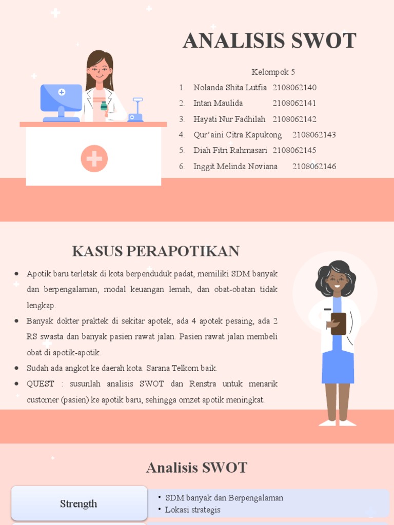 Kelompok 5 - Analisis SWOT - Manajemen Farmasi Apotek-2 | PDF