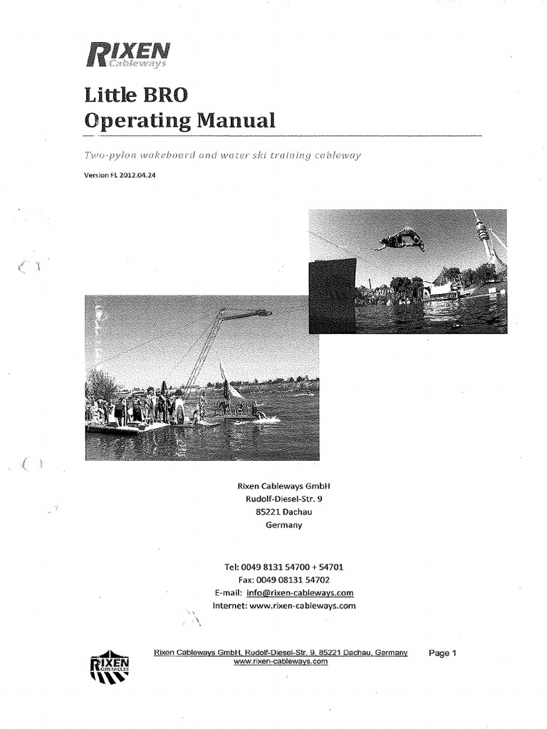 RIXEN CABLEWAY Notice 2 Poulies | PDF