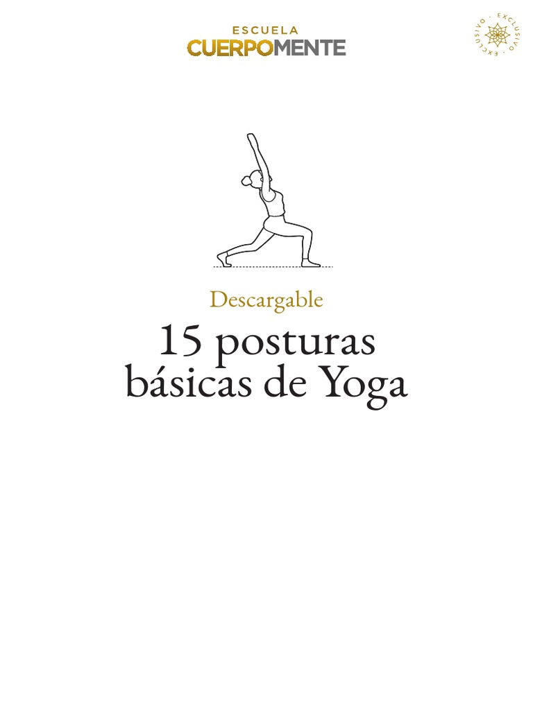 15 Posturas Básicas de Yoga | PDF | Pie | Rodilla