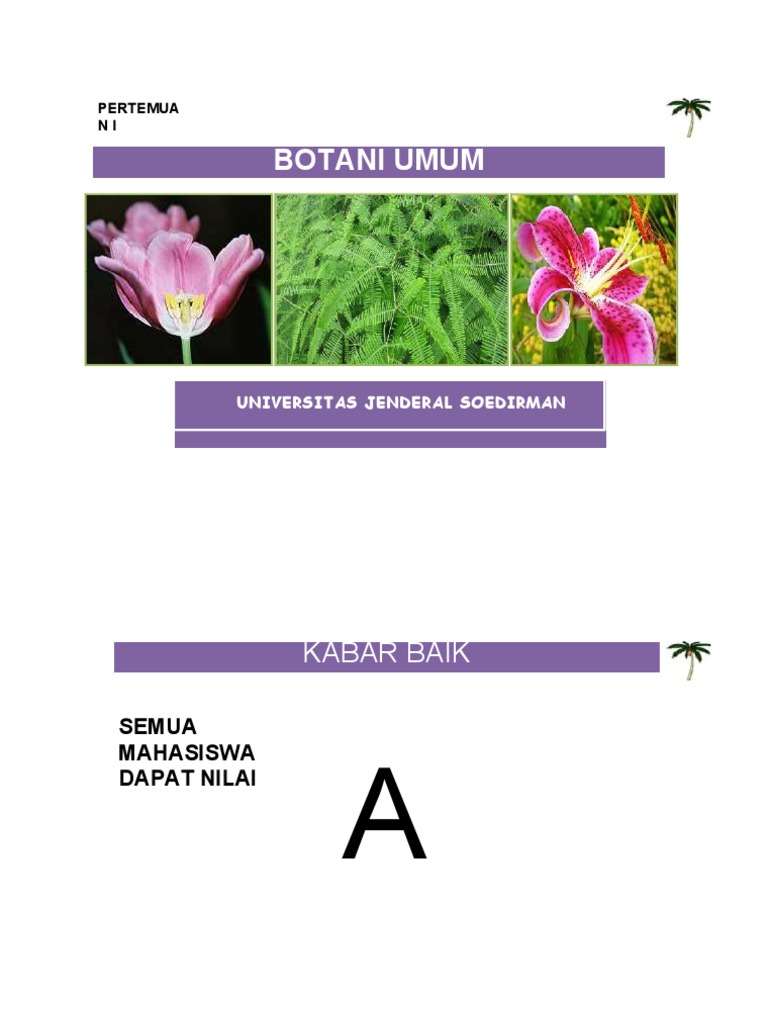 Pengantar Ilmu Botani dan Ruang Lingkupnya | PDF