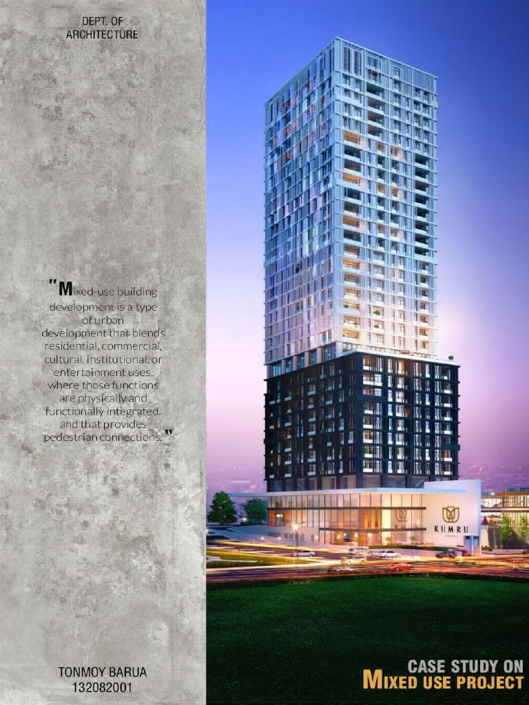 Case Study On Mixed Use Building PDF | PDF