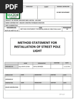 1.0 Method Statement - Installation of GI Conduits | PDF | Calibration ...