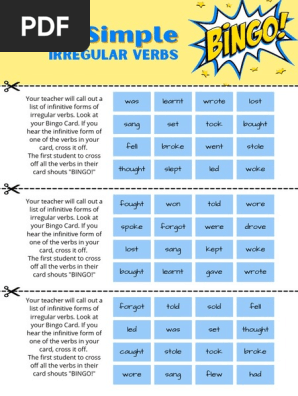 Past Simple Tense with Verb Be Legal Size Text Tic-Tac-Toe-Bingo♻️ ...