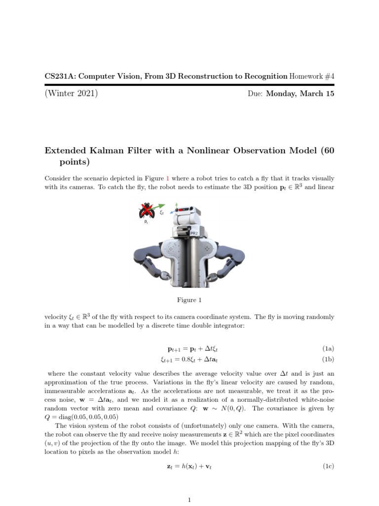 (Winter 2021) : CS231A: Computer Vision, From 3D Reconstruction To ...