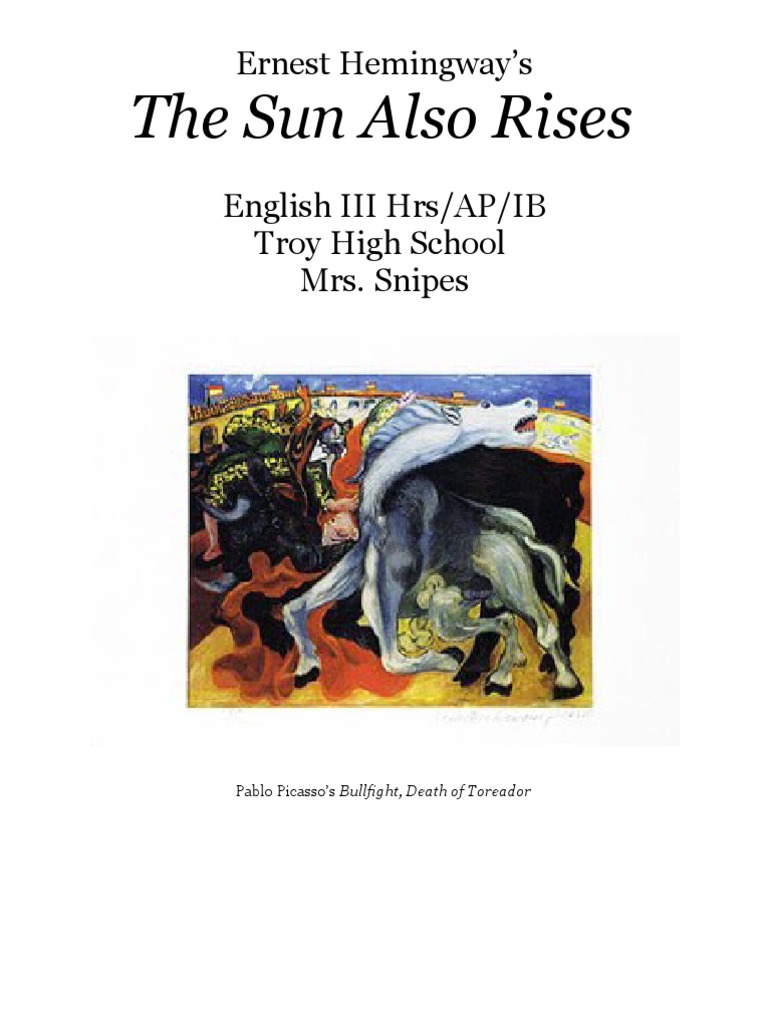 ‫The Sun Also Rises - نسخة | Ernest Hemingway | Modernism