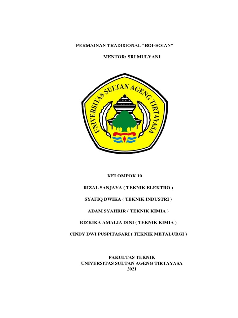 Permainan Tradisional Boi-Boian | PDF