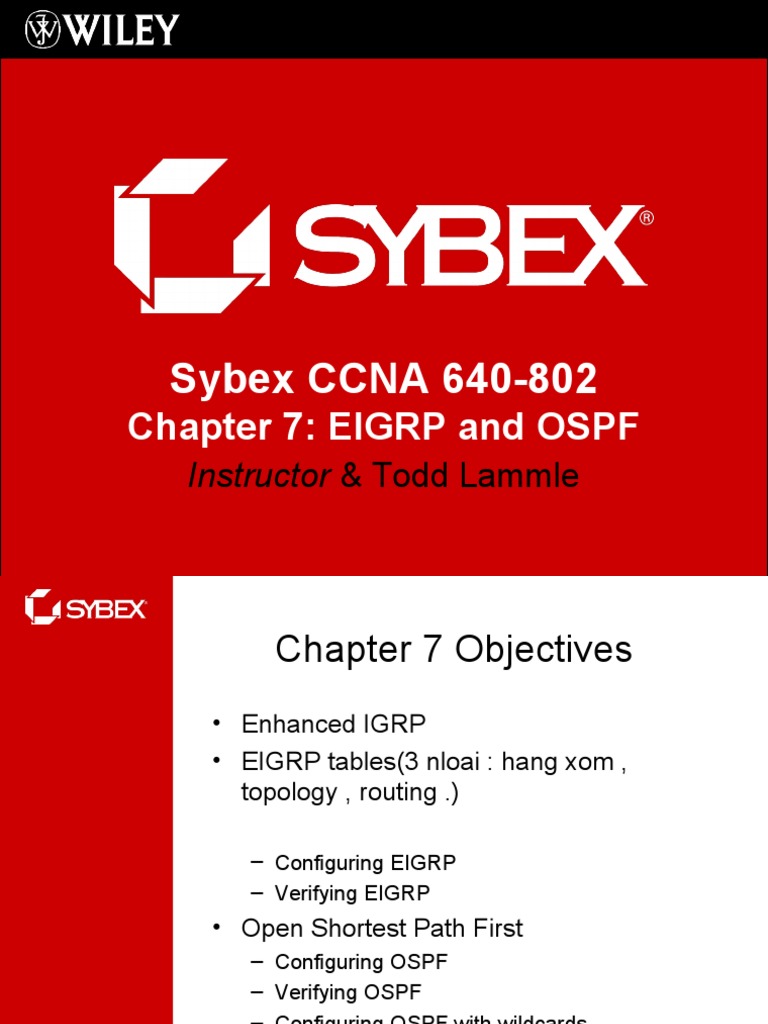 Sybex CCNA 640-802: Chapter 7: EIGRP and OSPF | Download Free PDF | Routing | Communications ...
