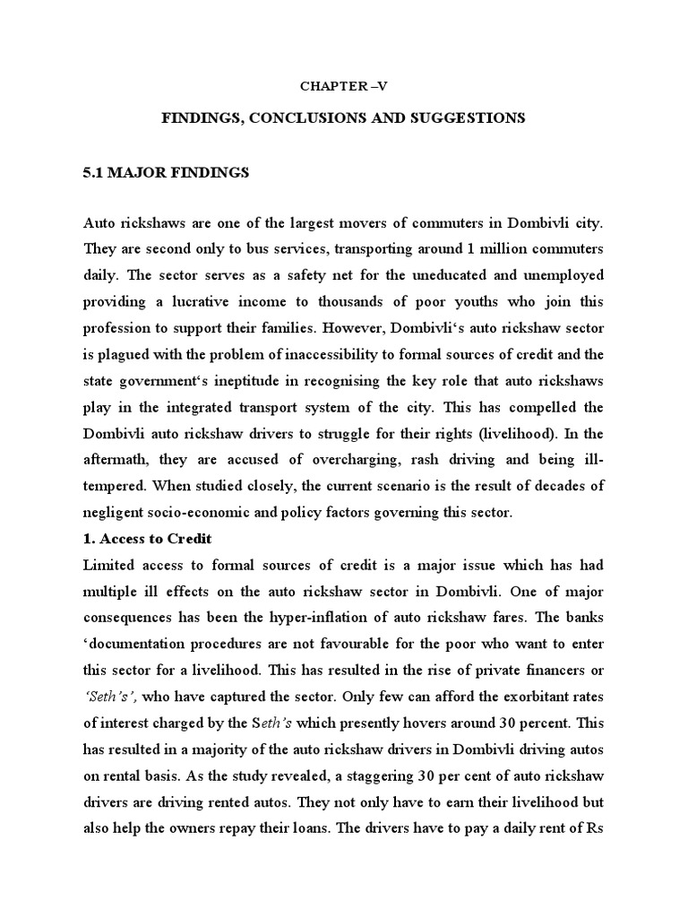 Findings, Conclusions and Suggestions 5.1 Major Findings: Chapter - V ...