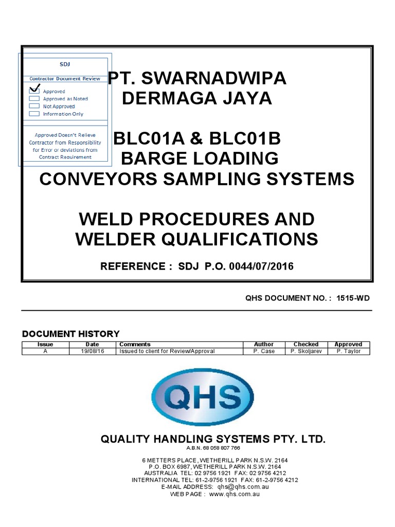 1515-WD .Weld Procedures and Welder Qualifications 19 Aug 2016 | PDF ...