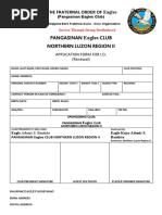 EAGLES Application Form | PDF | Government