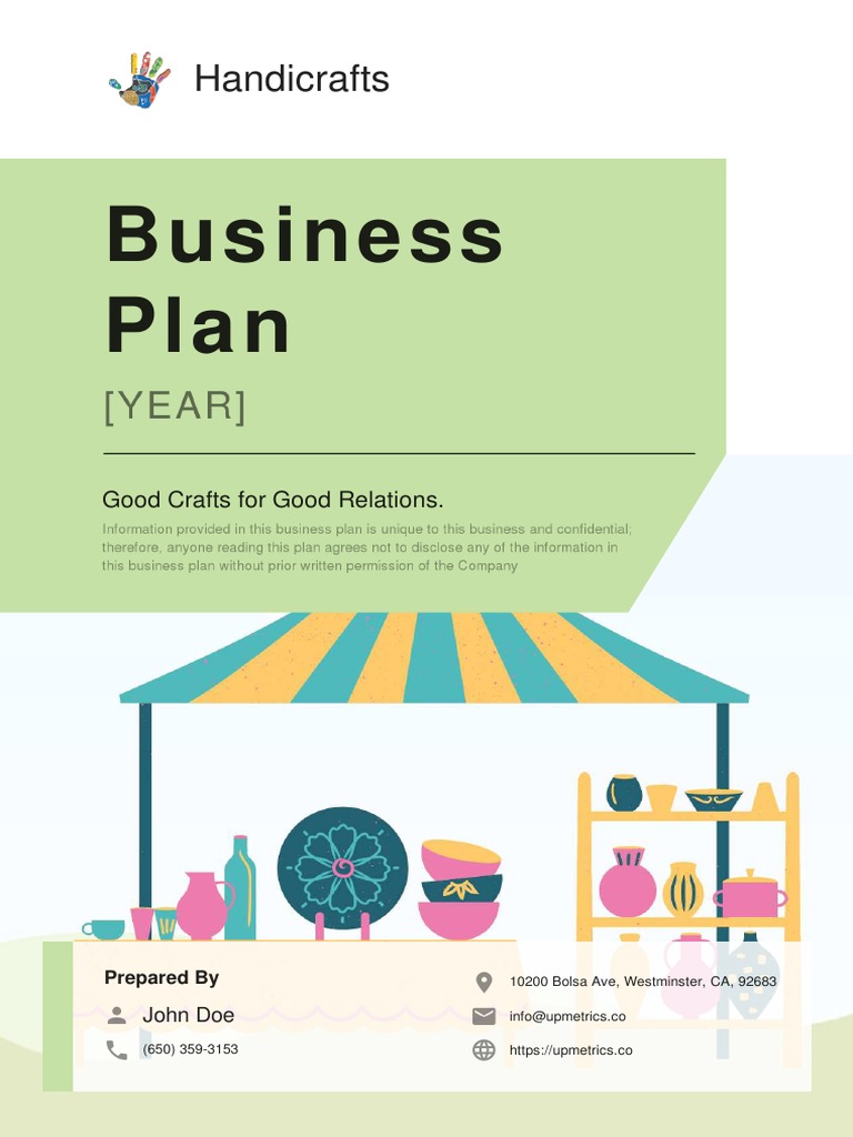Handicraft Business Plan Example | PDF | Small Business & Entrepreneurs ...