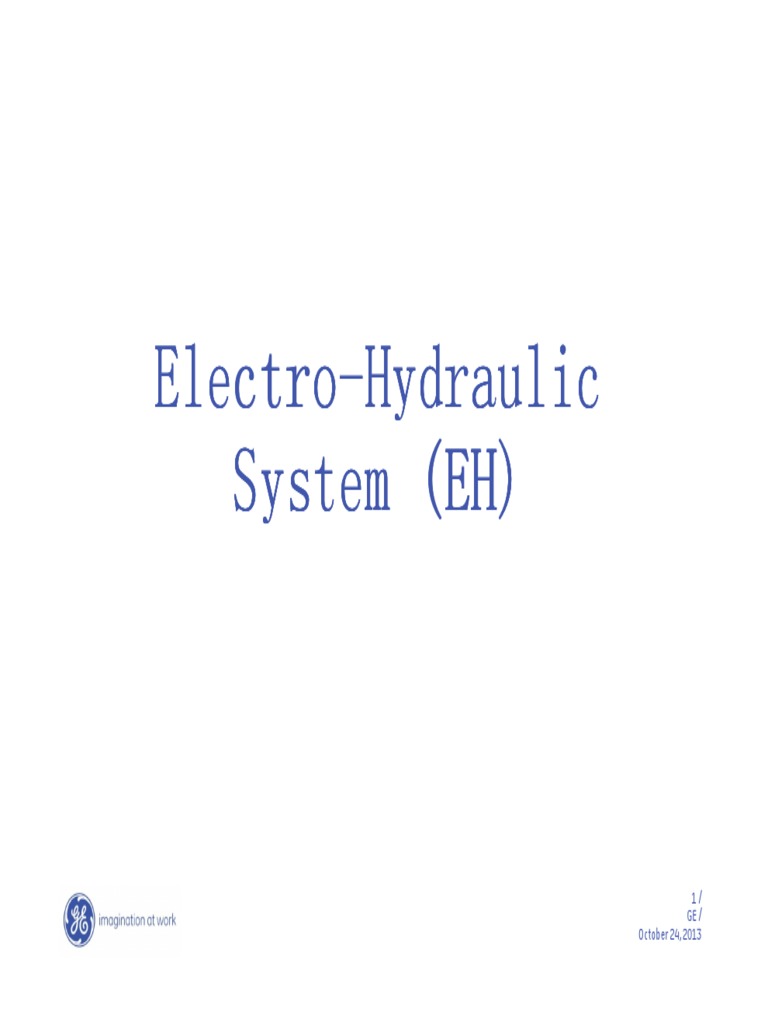Electro-Hydraulic Control System Overview | PDF | Valve | Mechanical ...