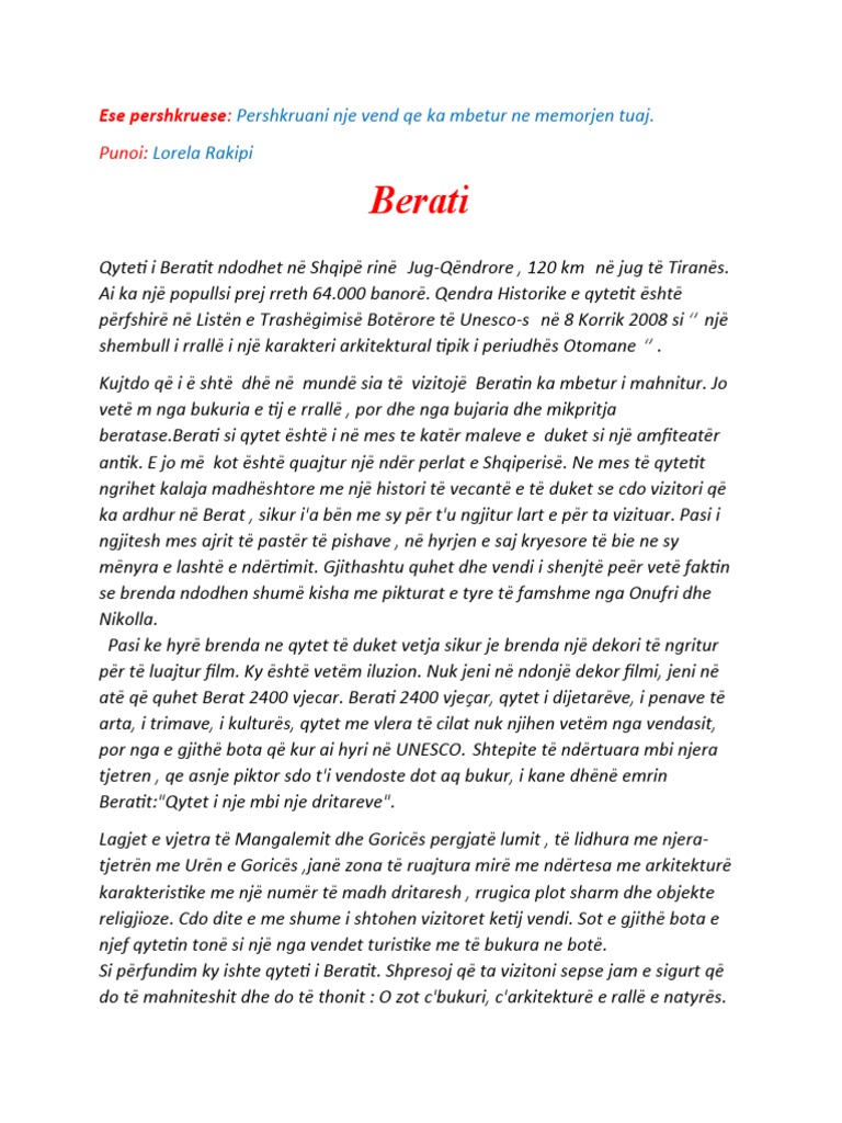 Ese Pershkruese | PDF