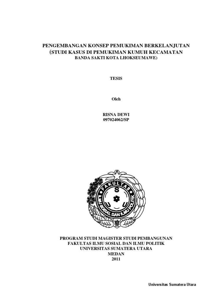 Pemukiman Berkelanjutan di Lhokseumawe | PDF