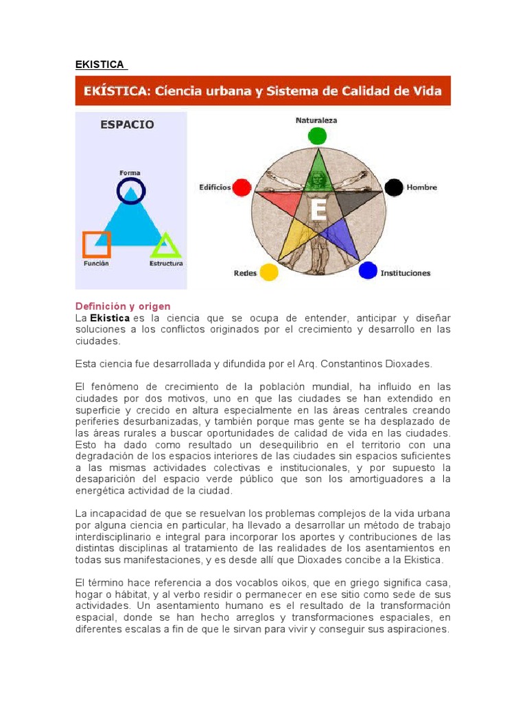 Ekistica | PDF | Sociedad | Institución
