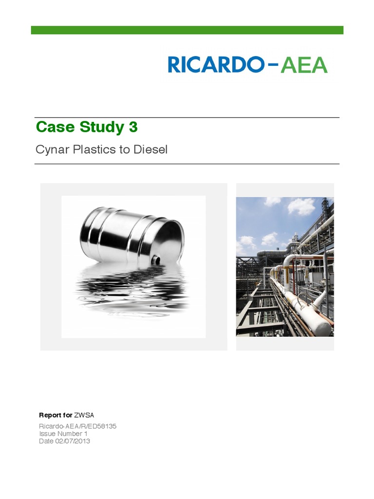Cynar's Plastics-to-Diesel Technology | PDF | Pyrolysis | Polyvinyl ...