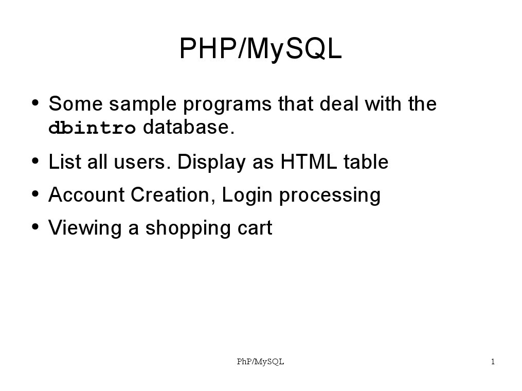 PHP DB | Download Free PDF | Sql | Areas Of Computer Science